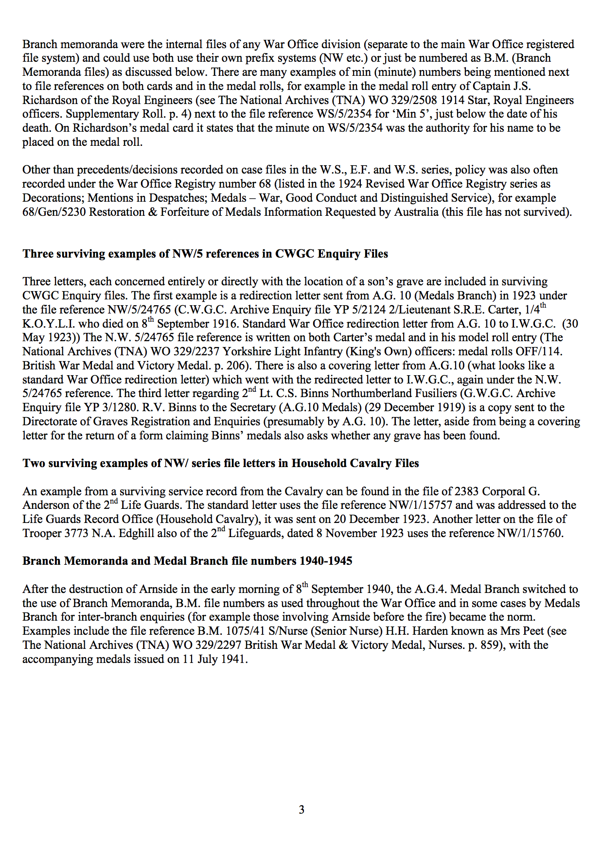 Medal Cards: Understanding the file numbers used by Medal Branch in the ...
